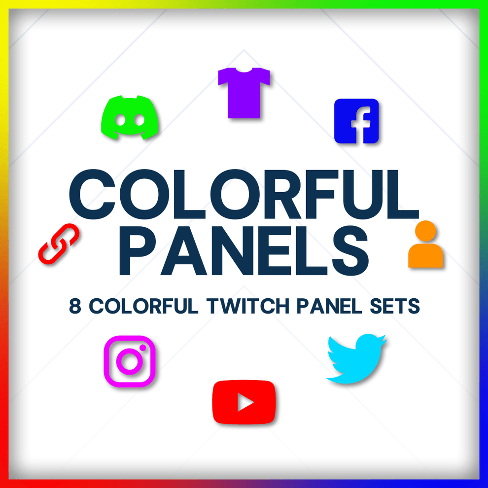 Colorful Twitch Panel Pack by Dizzy Designs | iLeveled.com