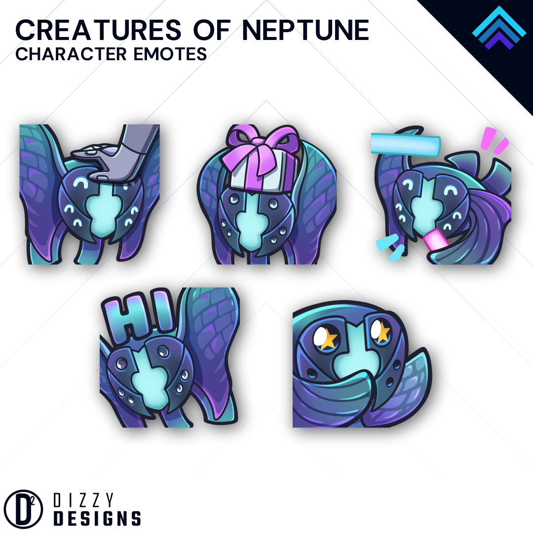 Neptune Destiny 2 Twitch Emotes by DizzyDesigns | iLeveled – iLeveled.com